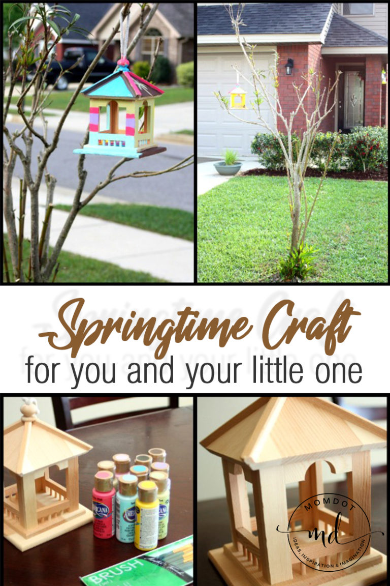Spring Craft Fun with Birdhouse