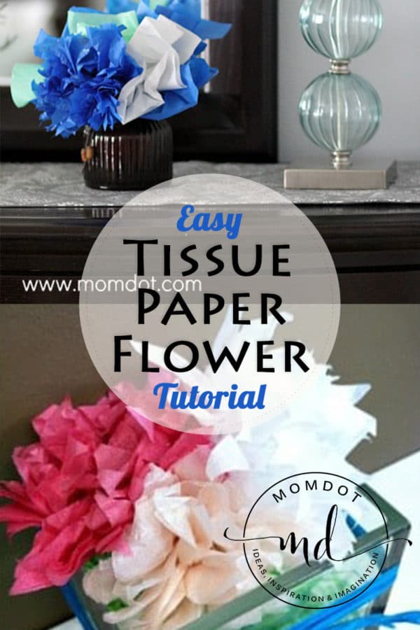 DIY Easy Tissue Paper Flower Tutorial