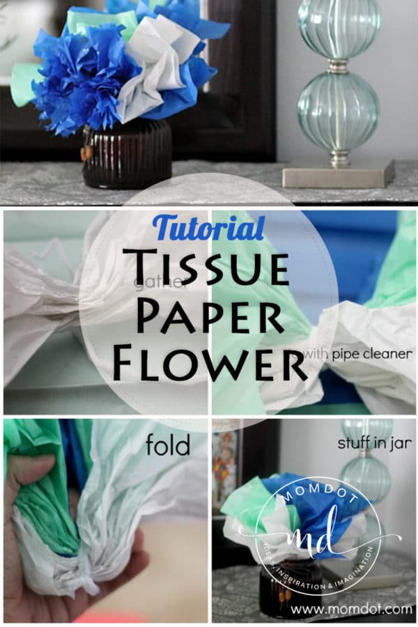 DIY Easy Tissue Paper Flower Tutorial