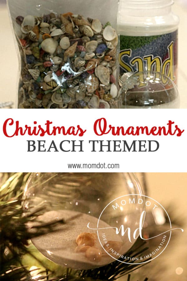 Beach Themed Christmas Ornaments DIY