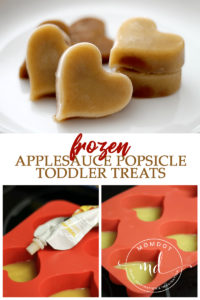 Applesauce Popsicle Toddler Treats (inspiration)