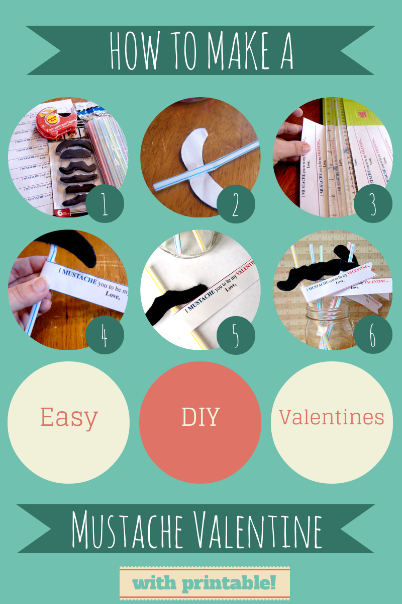 DIY Mustache Valentines Craft (Plus Free Printables!) - Momdot.com
