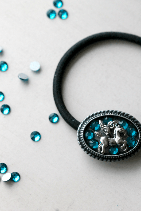 Create Custom Hair Ties with a little Bling!