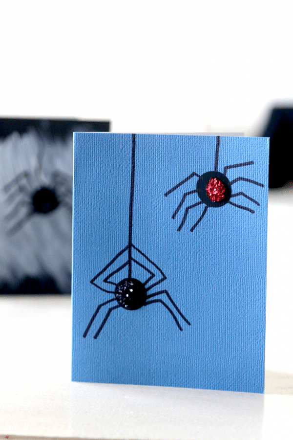 Fingerprint Spider Art ( Kids love this!) - Momdot.com