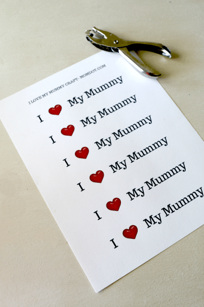 "I Love My Mummy" Free Printable