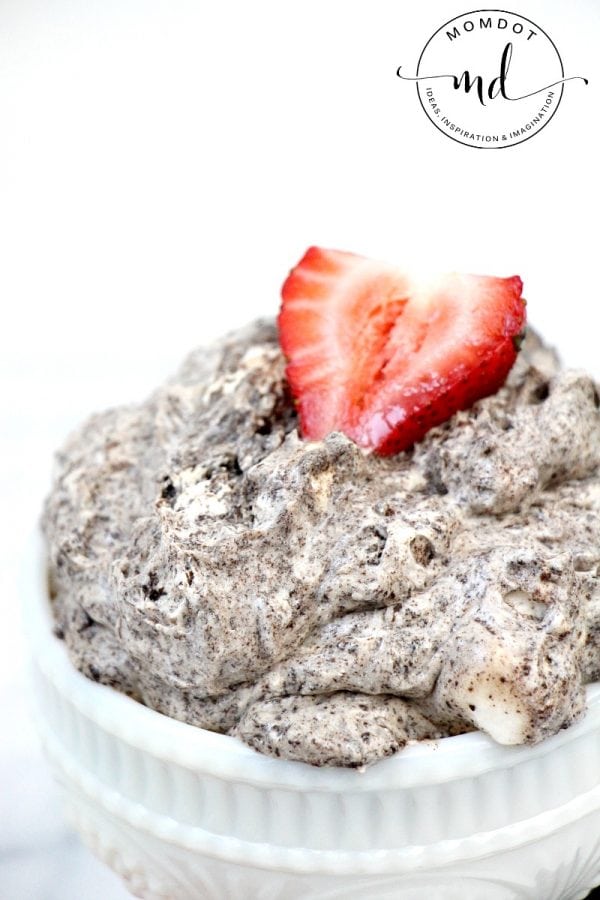 OREO Fluff Recipe with Pudding, no bake cookie dessert dip - Momdot.com