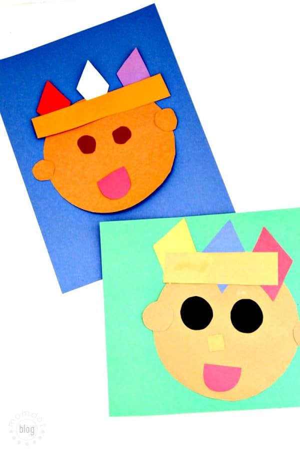 Native American Paper Craft: Practice Shapes! - Momdot.com