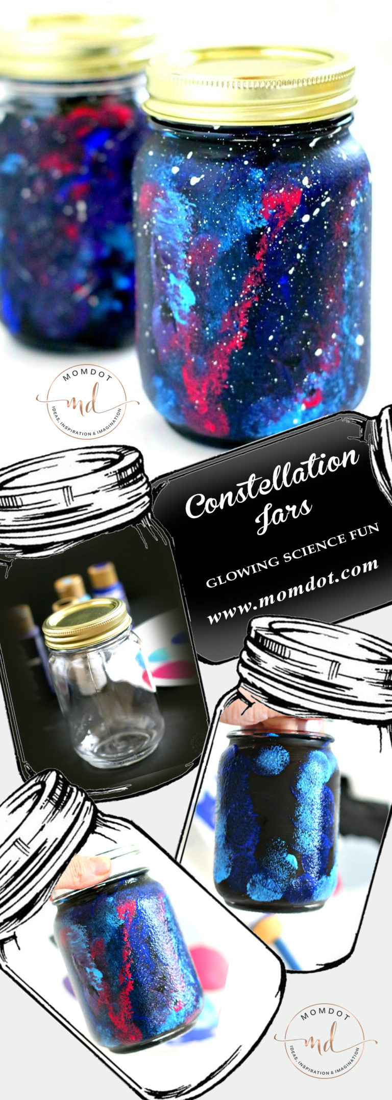 DIY Constellation Jar : Glowing Science Fun