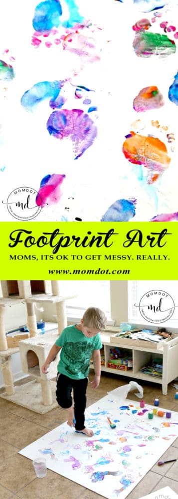Footprint Art Poster Board
