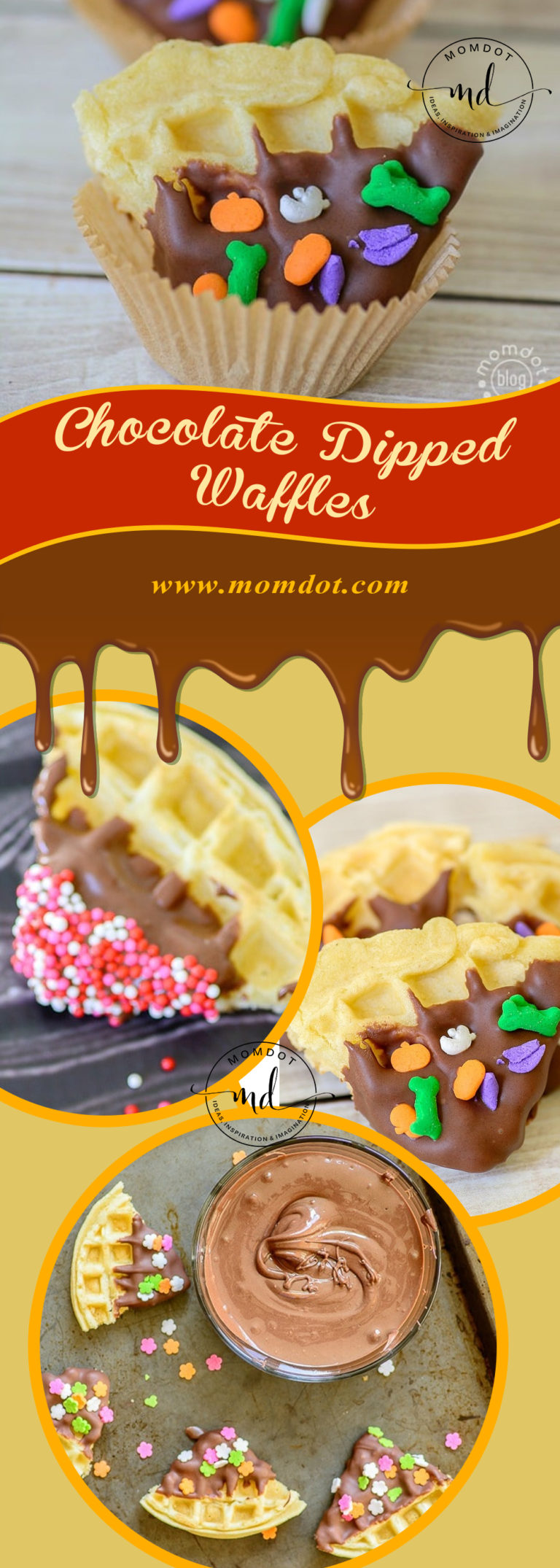 Chocolate Dipped Waffles