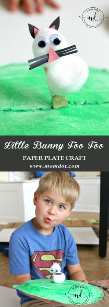 Little Bunny Foo Foo Paper Plate Craft - Momdot.com