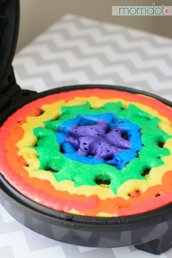 Rainbow Waffles: Taste the Rainbow! - Momdot.com