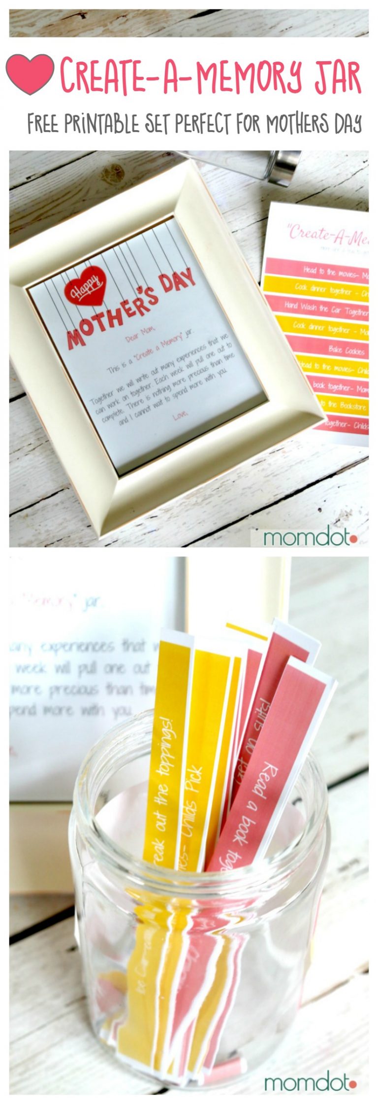 Create A Memory Jar : Free Printable - Momdot.com
