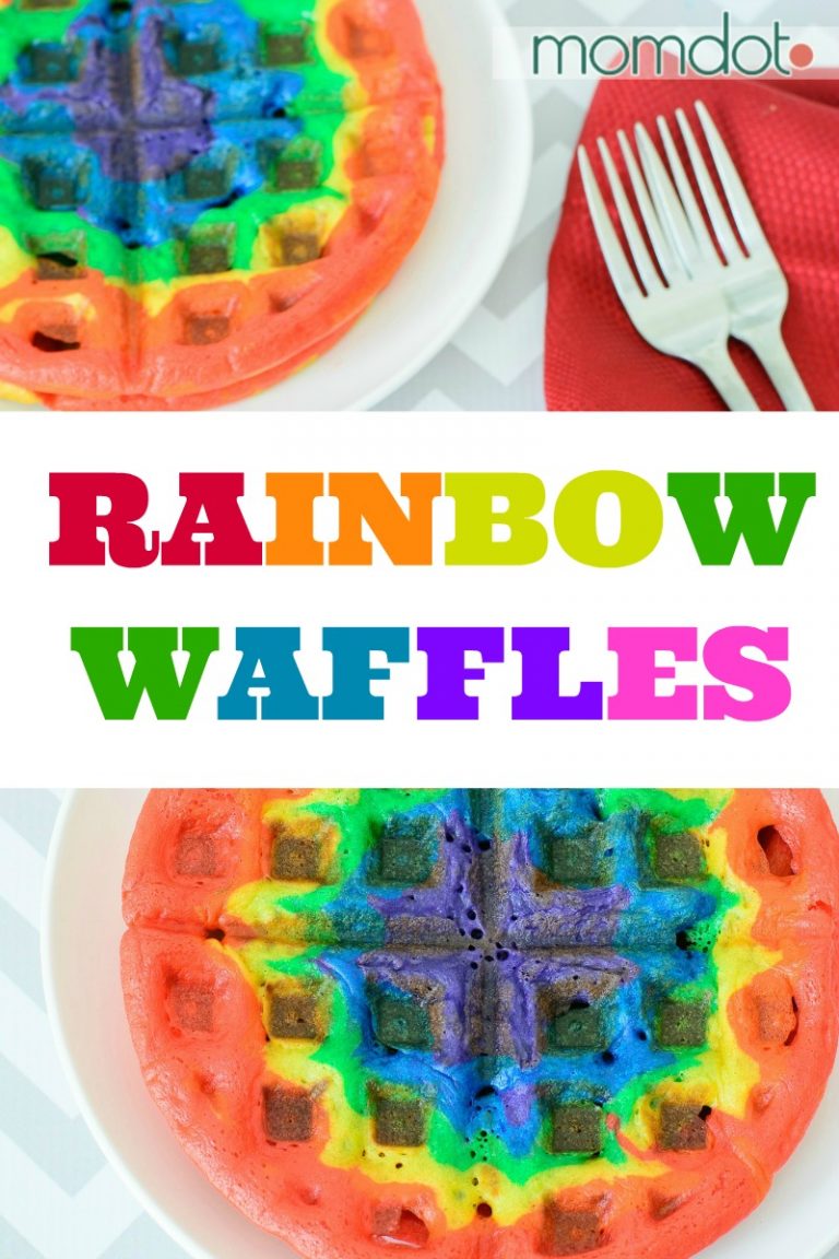 Rainbow Waffles: Taste the Rainbow! - Momdot.com