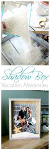 Beach shadow box with sand: DIY