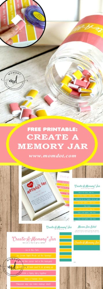 Create A Memory Jar : Free Printable - Momdot.com