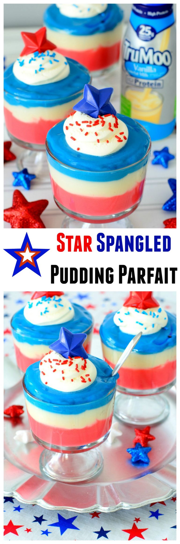 Star Spangled Pudding Parfait Recipe - Momdot.com