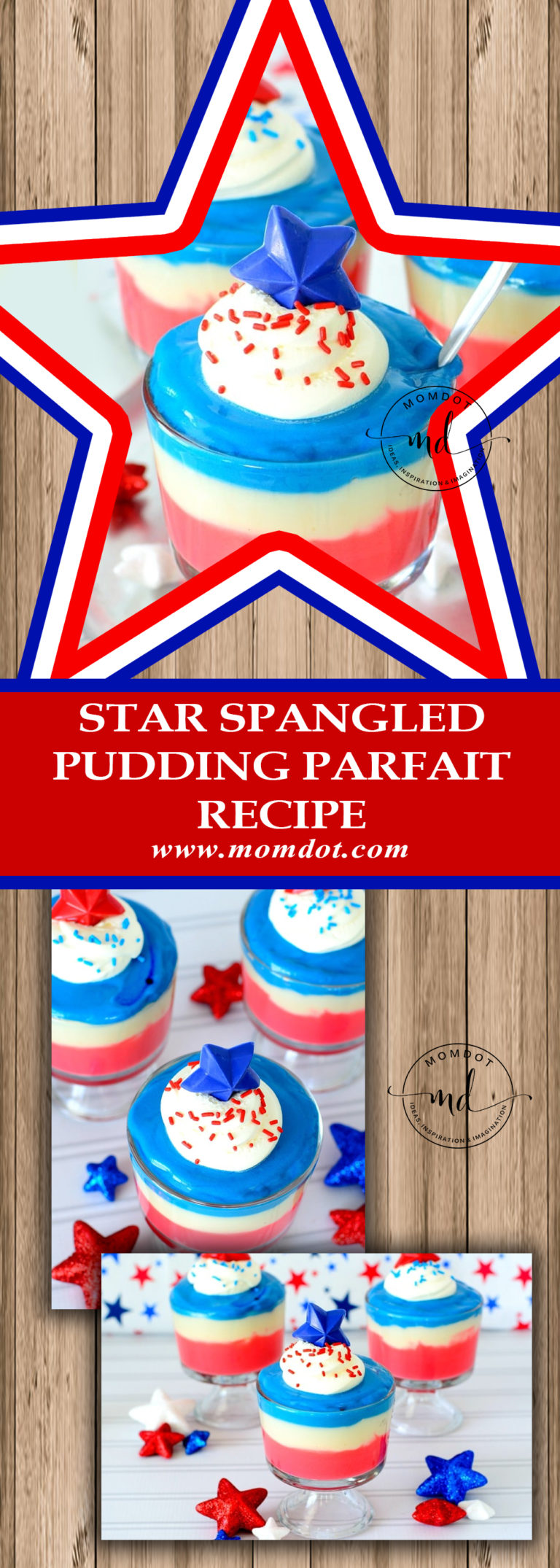 Star Spangled Pudding Parfait Recipe - Momdot.com