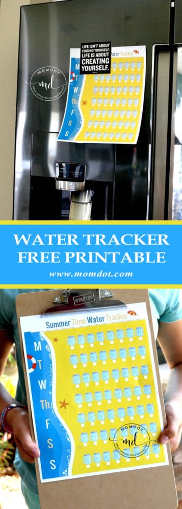 Water Tracker: Free Printable - Momdot.com
