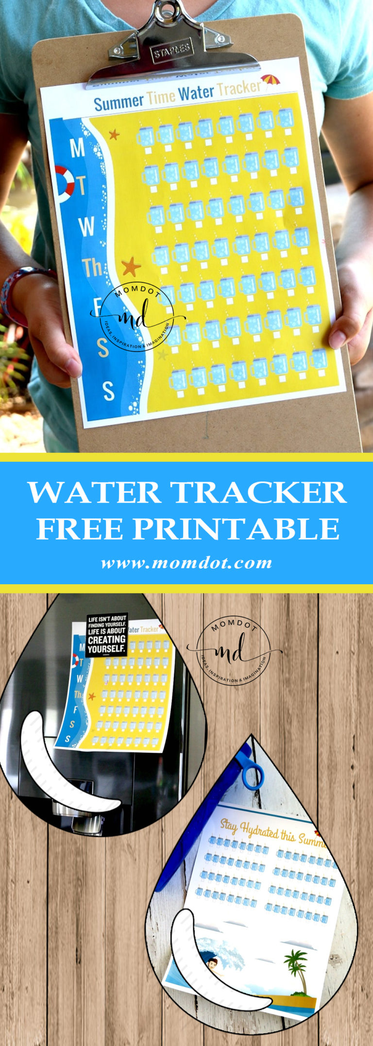 Water Tracker: Free Printable - Momdot.com
