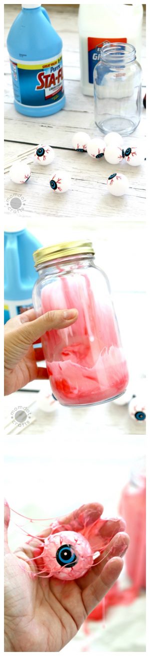 Pink Sludge: DIY Disgusting Eyeball Slime - Momdot.com
