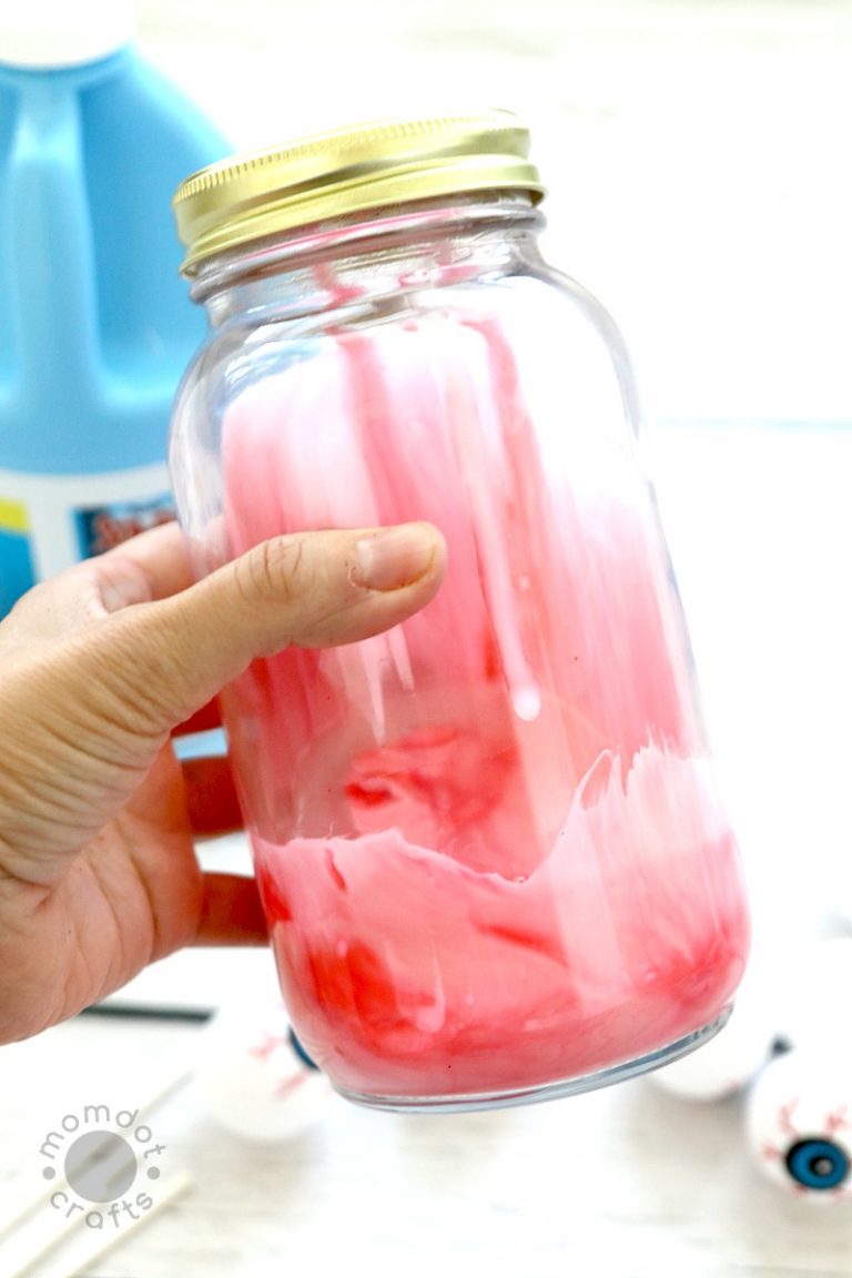 Pink Sludge: DIY Disgusting Eyeball Slime - Momdot.com