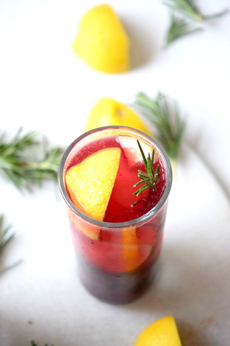 Cranberry & Rosemary Mocktail Recipe - Momdot.com