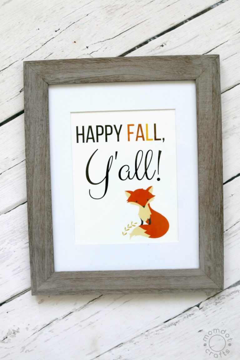 Happy Fall, Y'all : FREE FALL PRINTABLE - Momdot.com