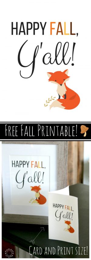 Happy Fall, Y'all : FREE FALL PRINTABLE - Momdot.com