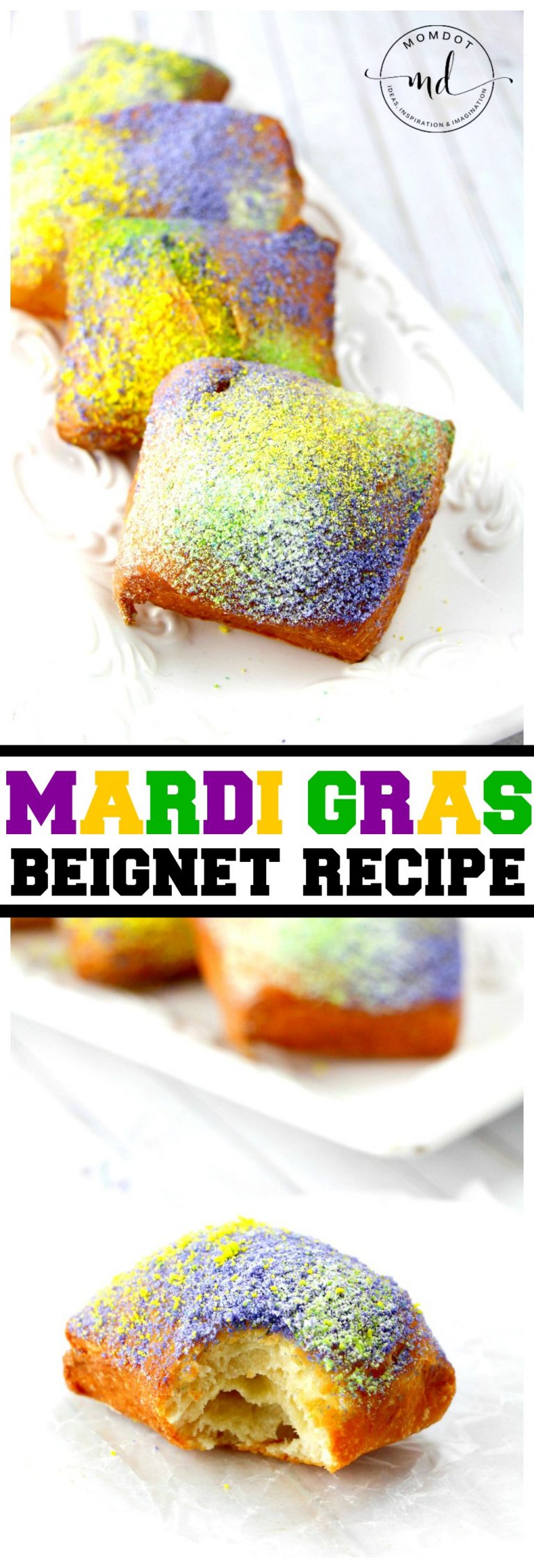 Beignet recipe with Cafe Du Monde Beignet Mix - Momdot.com