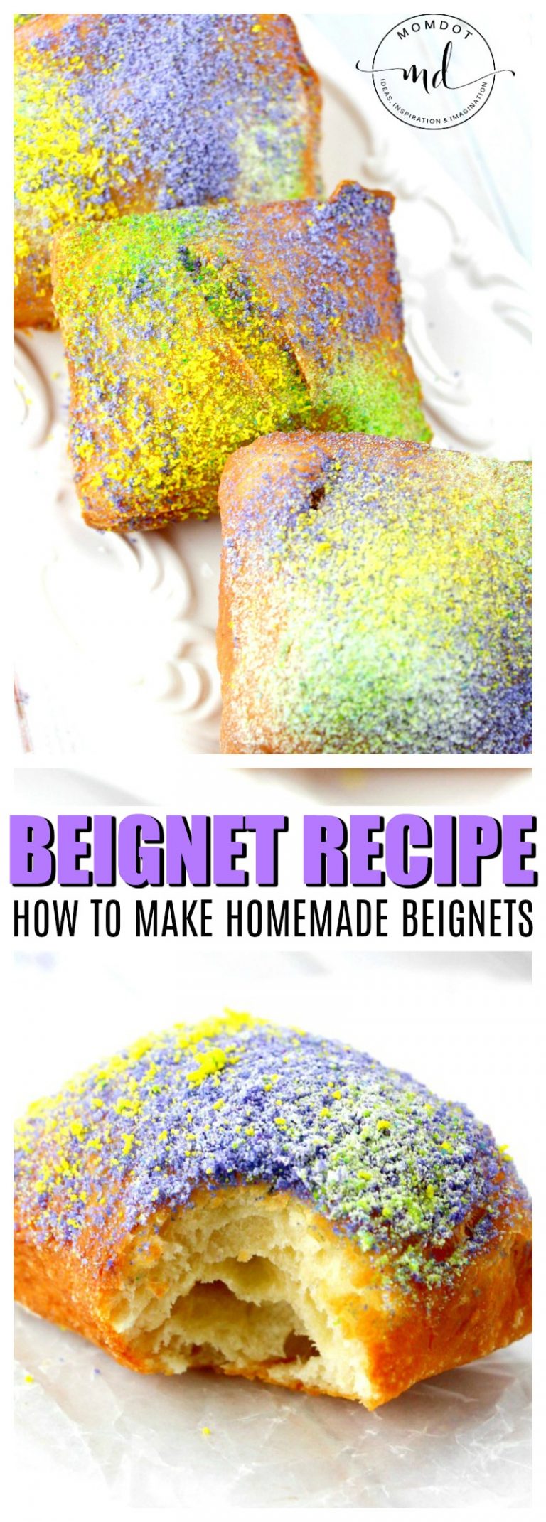 Beignet recipe with Cafe Du Monde Beignet Mix - Momdot.com