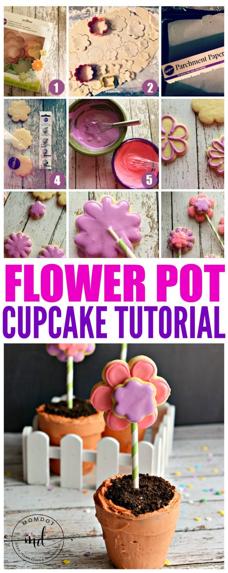 Flower Pot Cupcakes So Cute Momdot