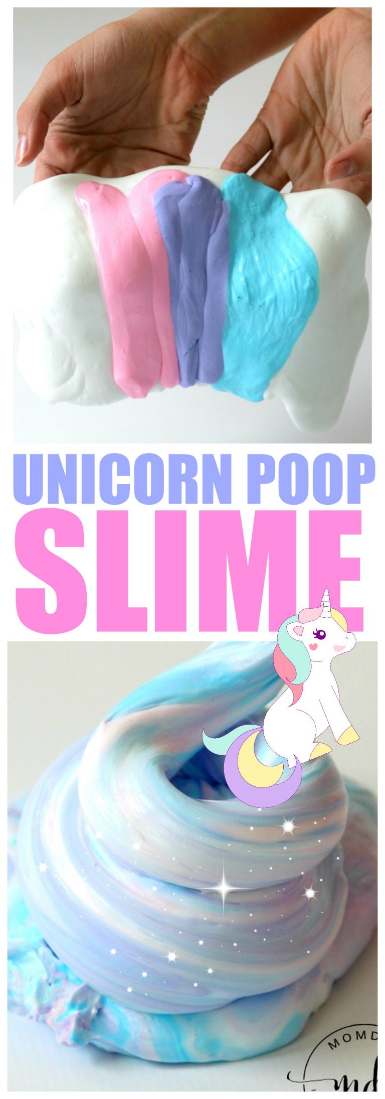 Unicorn Poop Slime: Updated - Momdot.com
