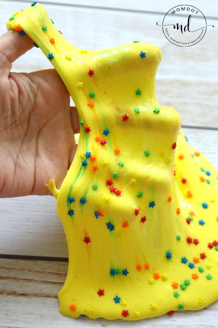 Shooting Star Slime DIY Homemade Slime for Kids - Momdot.com