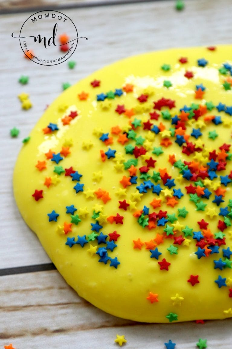 Shooting Star Slime DIY Homemade Slime for Kids - Momdot.com