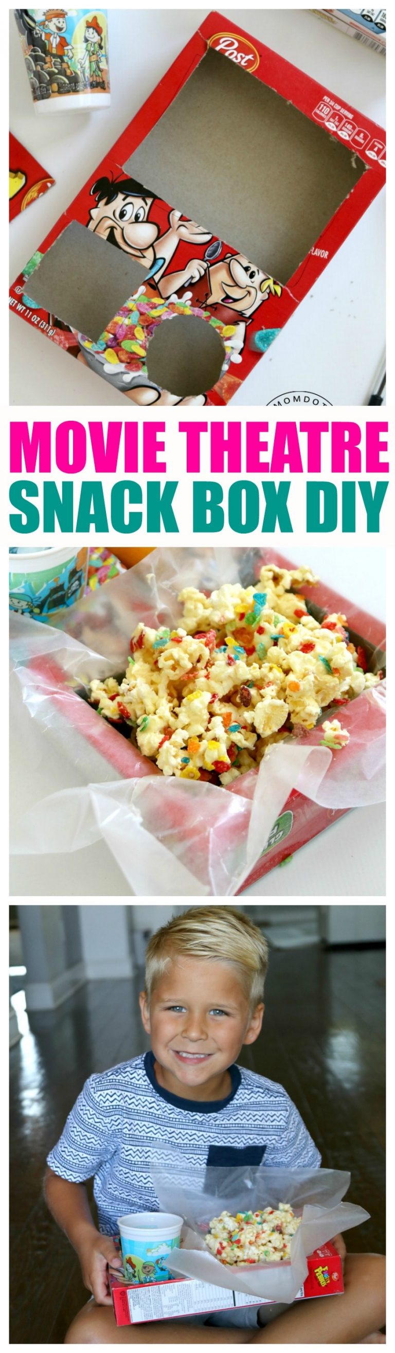 Make your own Movie Theater Snack Box! - Momdot.com