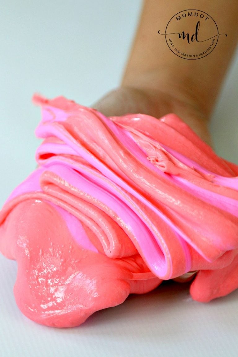 How to Make Saline Slime Recipe Kid Friendly Easy Slime - Momdot.com