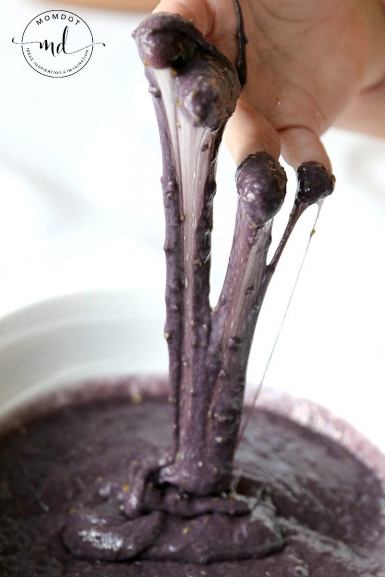 Bat Poop Slime: Halloween Slime Recipe! - Momdot.com