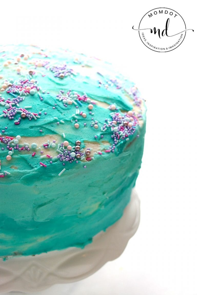 Mermaid Cake Recipe | Ombre Cake in Purple Layers - Momdot.com