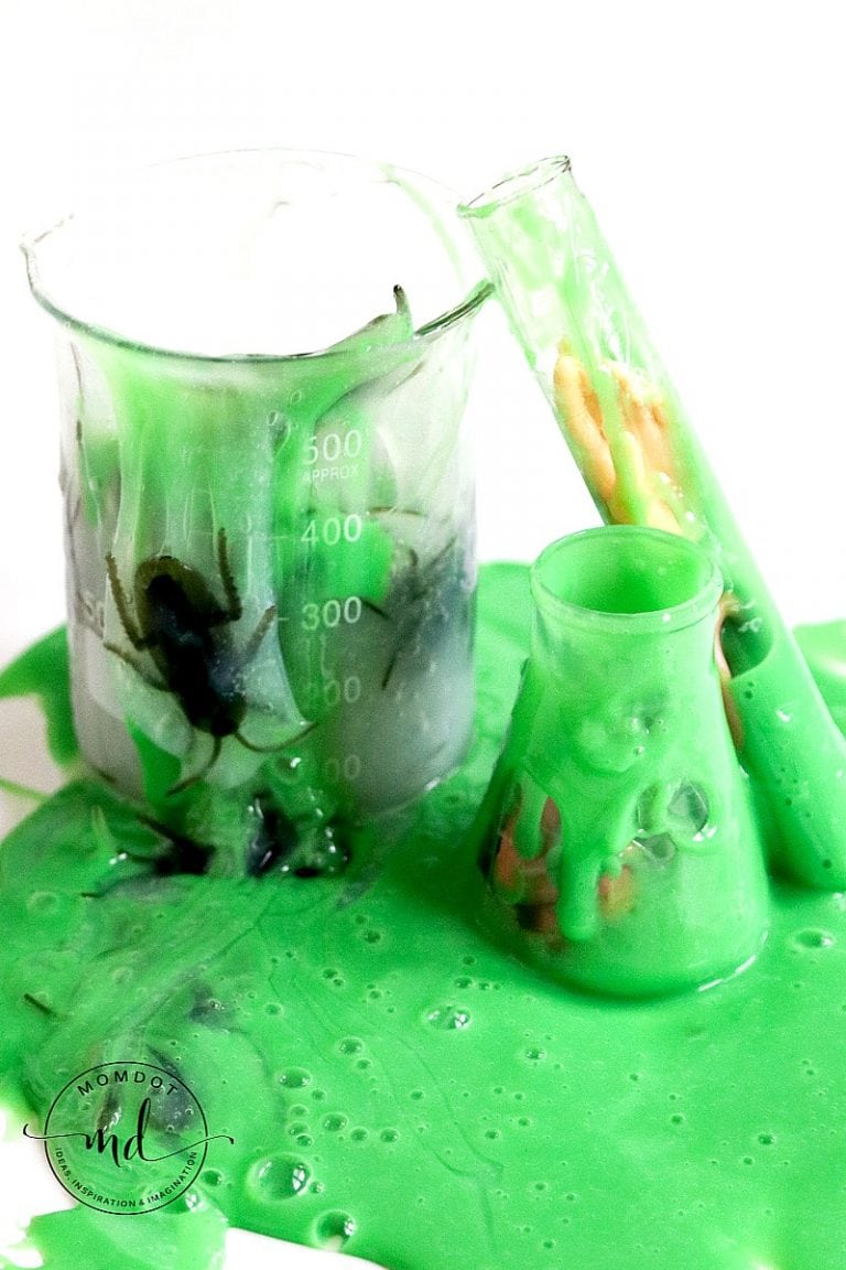 Mad Scientist Halloween Slime Tutorial - Momdot.com