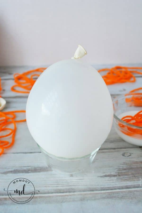How To Make Yarn Pumpkins With Balloons - MomDot