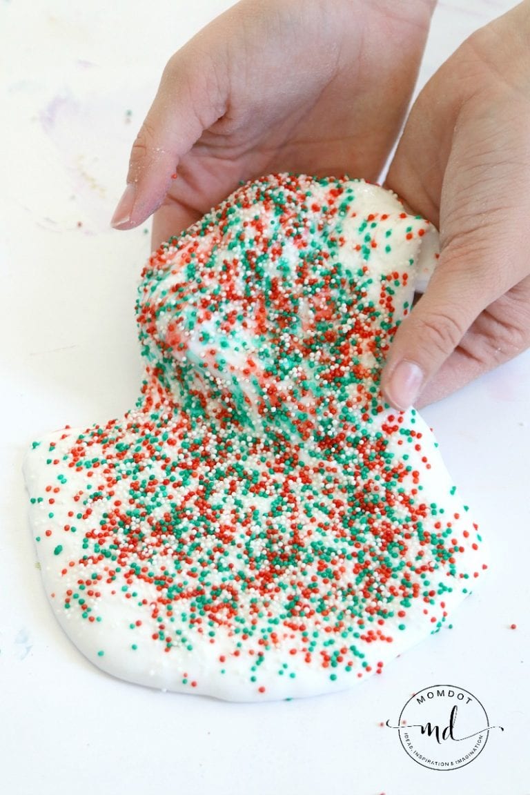Christmas Explosion Slime Tutorial - Momdot.com