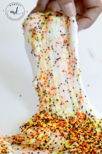 How to Make Thanksgiving Explosion Slime - Momdot.com