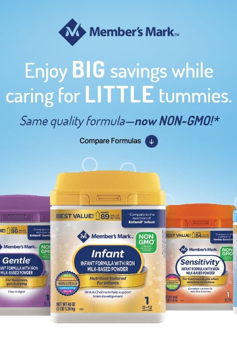 Members Mark Baby Formula Non GMO - Momdot.com