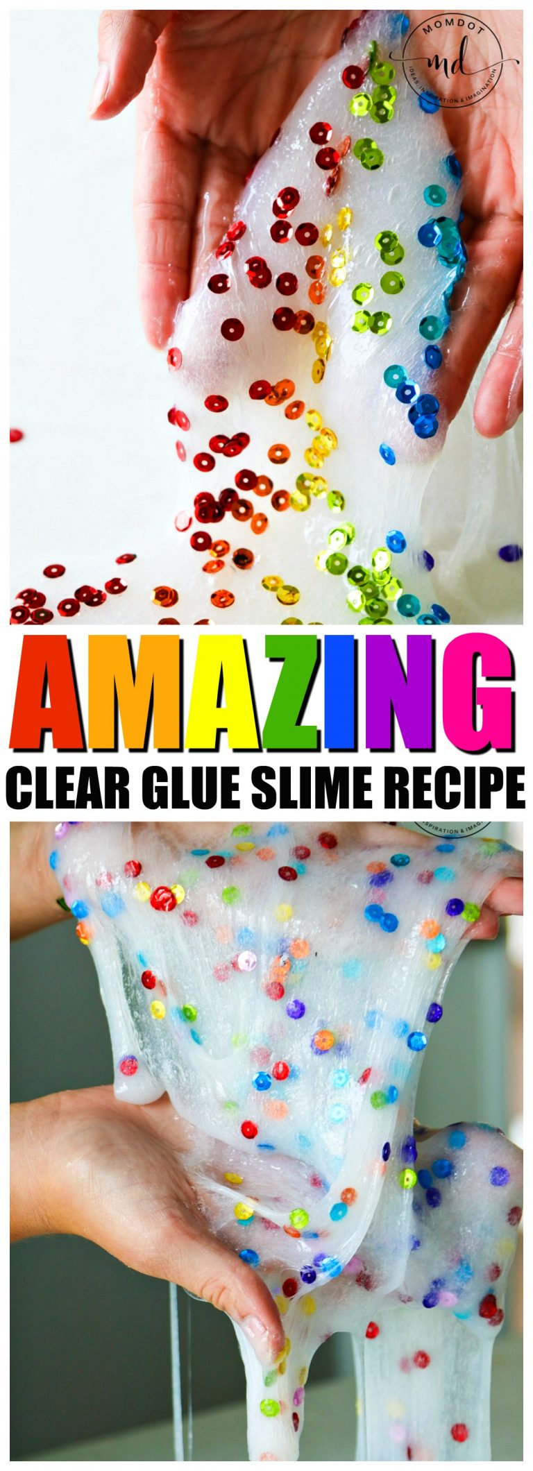 Clear Glue Slime for Kids Homemade Slime Recipes - Momdot.com