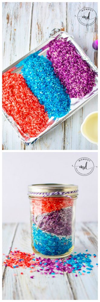 How to Dye Rice | DIY Colored Rainbow Rice - Momdot.com