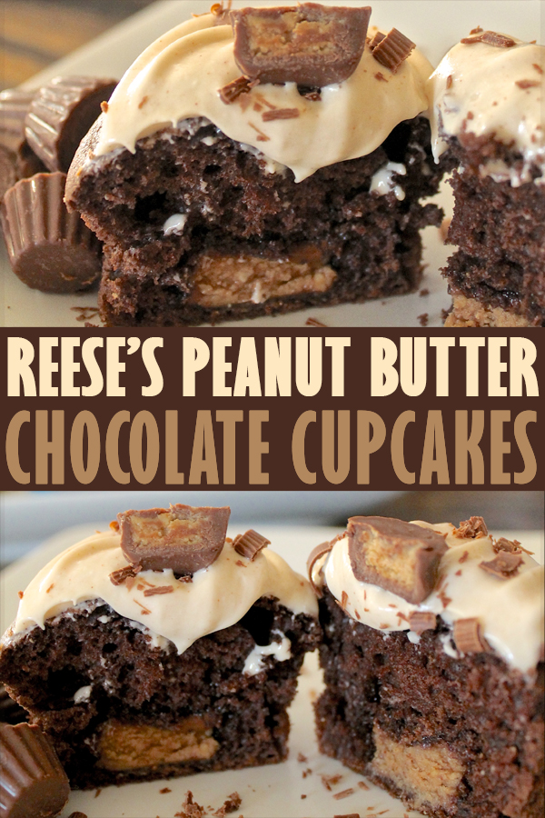 Reese's Peanut Butter Chocolate Cupcakes - Momdot.com