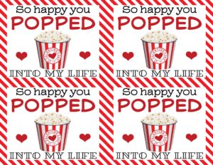 Happy You Popped Into My Life: Free Printable Valentine - MomDot