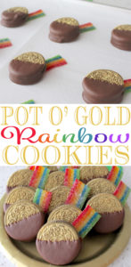 Pot O' Gold Rainbow Cookies for St. Patrick's Day - Momdot.com MomDot